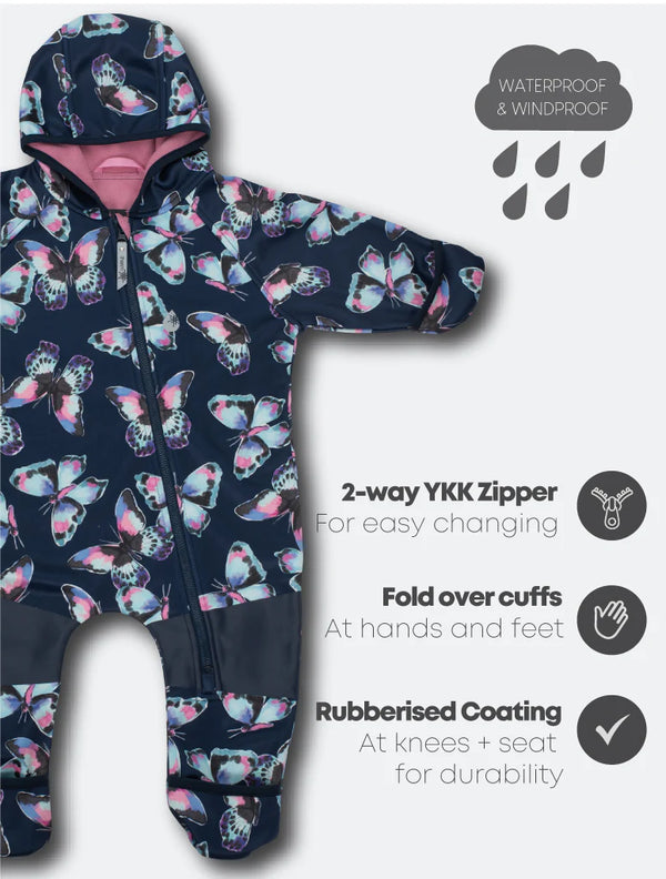 All Weather Fleece Onesie Butterfly • Wellies Online