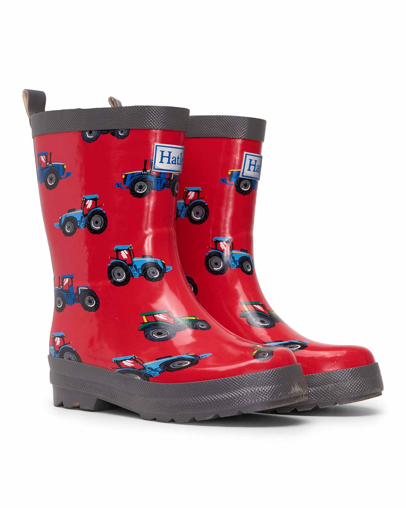 Farm Tractors Shiny Gumboots - Wellies Online